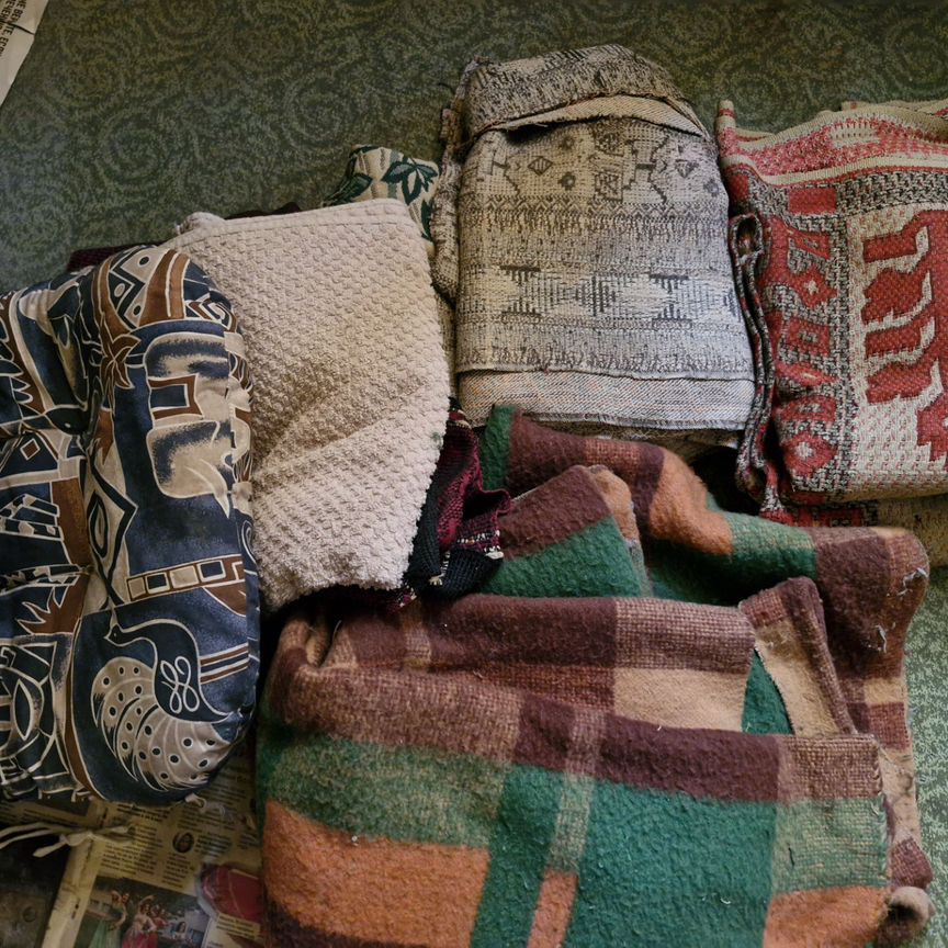 Подстилки, ветошь в приют для животных