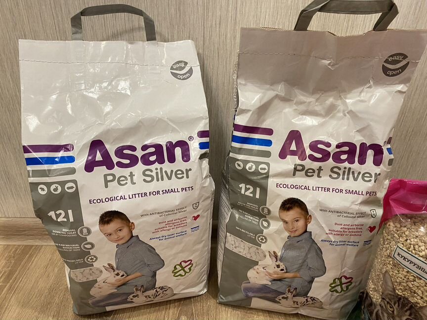 Бумажный наполнитель для грызунов Asan Pet Silver