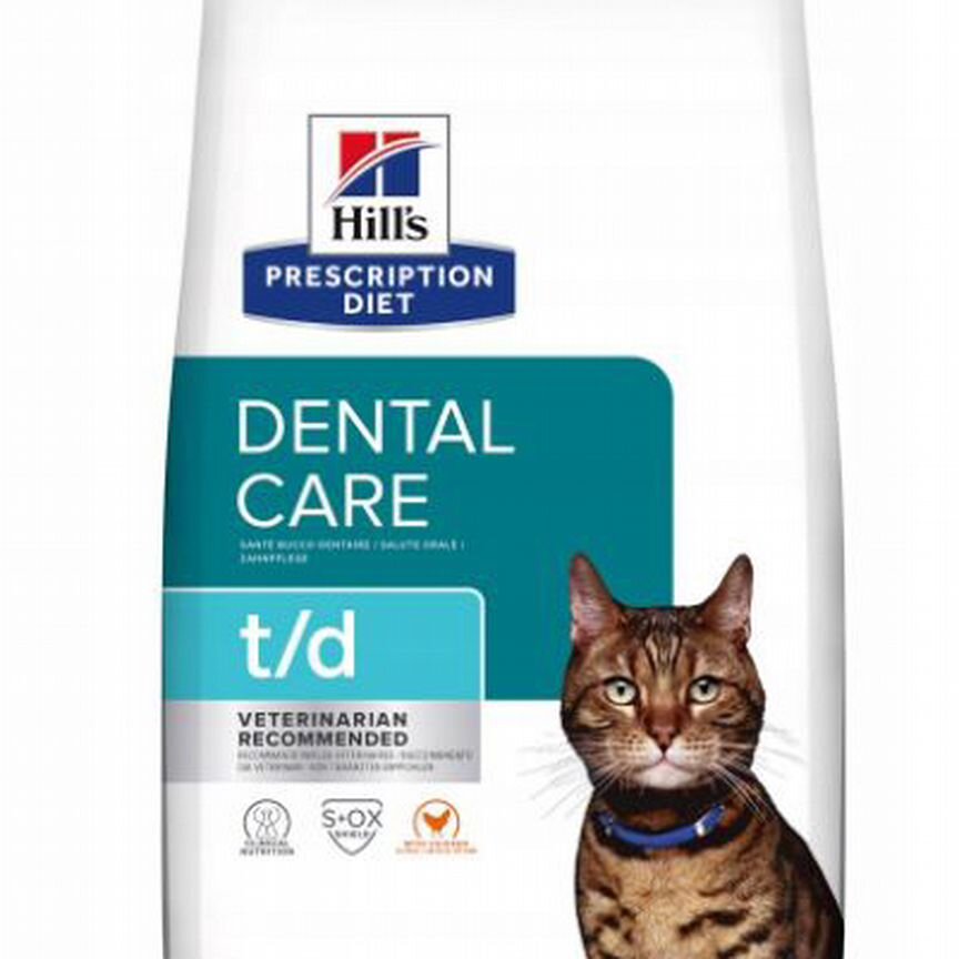 Hill's Dental Care для кошек с курицей 1.5 кг
