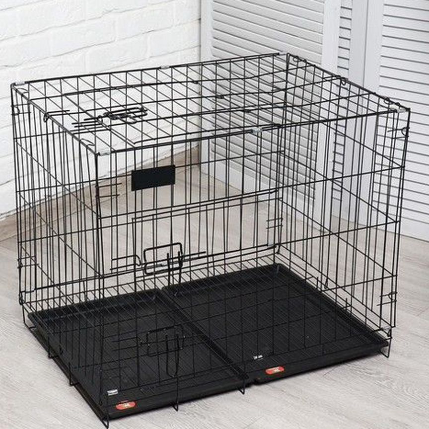 Клетка для собак 70 х 50 х 60 см, чёрная
