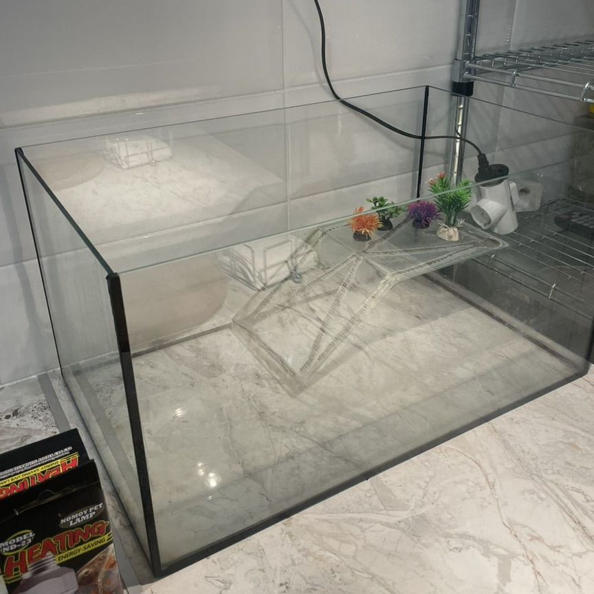 Аквариум террариум для красноухой черепахи