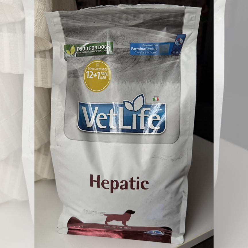 Корм для собак farmina vetlife hepatic