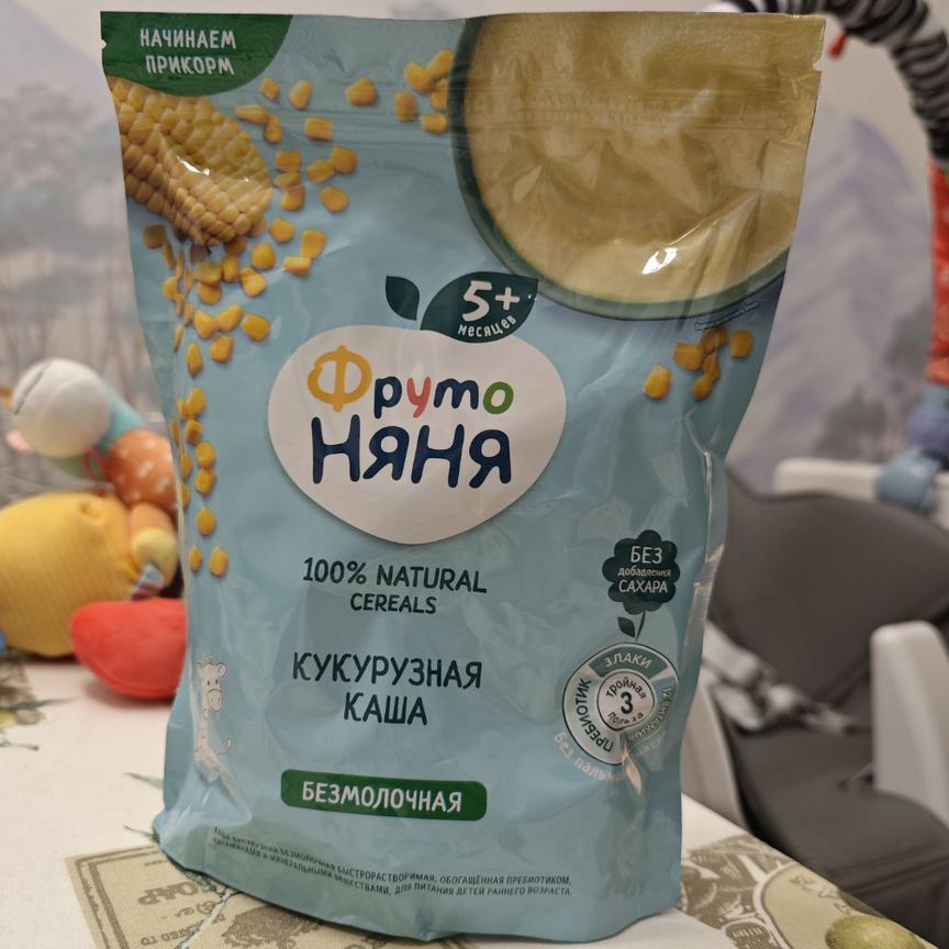 Кукурузная безмолочная каша фрутоняня