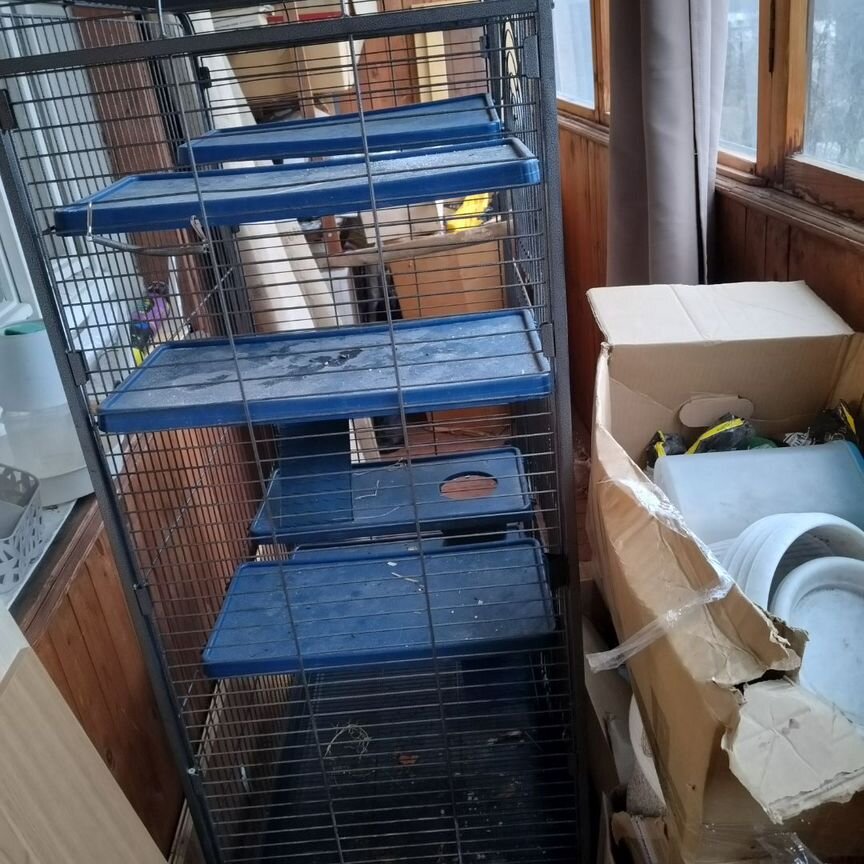 Клетка четырехэтажная