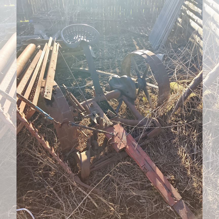 Конные грабли. Конная косилка. Прицеп