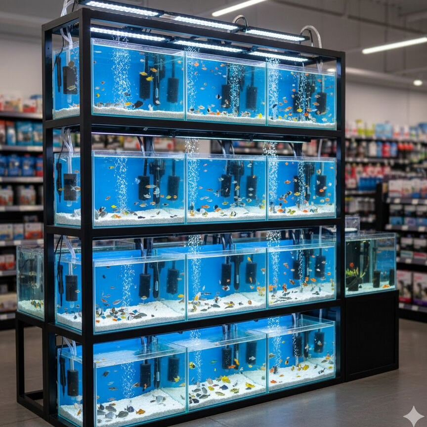 Аквариумные рыбки разные