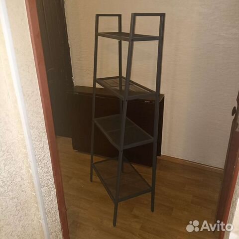 Стеллаж Икеа металлический Лерберг тёмно-серый купить в Санкт ...