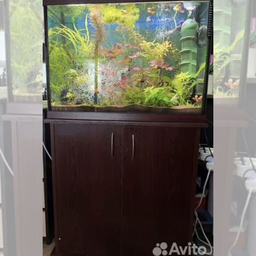 Аквариум 100 л с тумбой