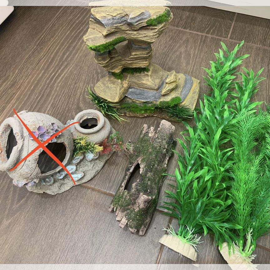 Декорации в аквариум