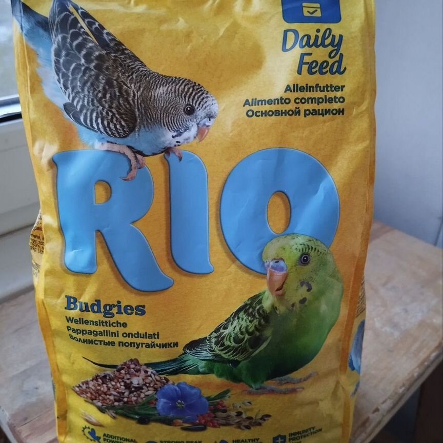Корм для волнистого попугая Rio Daily Feed Budgies
