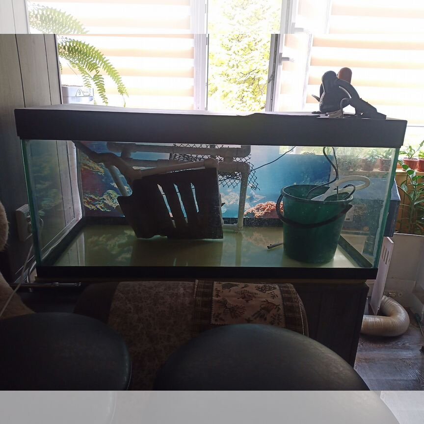 Аквариум большой без тумбы