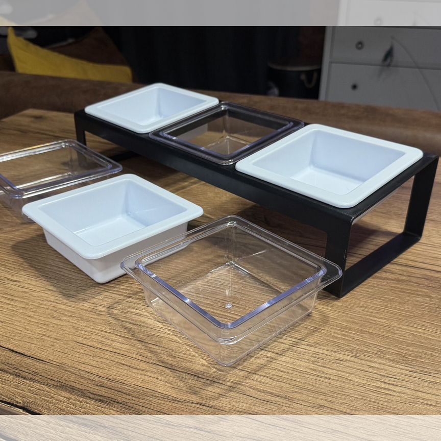 Миски тройные 3 х 380 мл