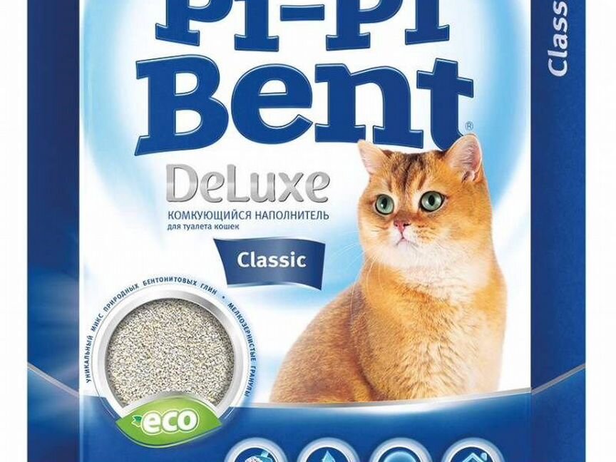 Pi-Pi-Bent Deluxe Комкующийся наполнитель премиум