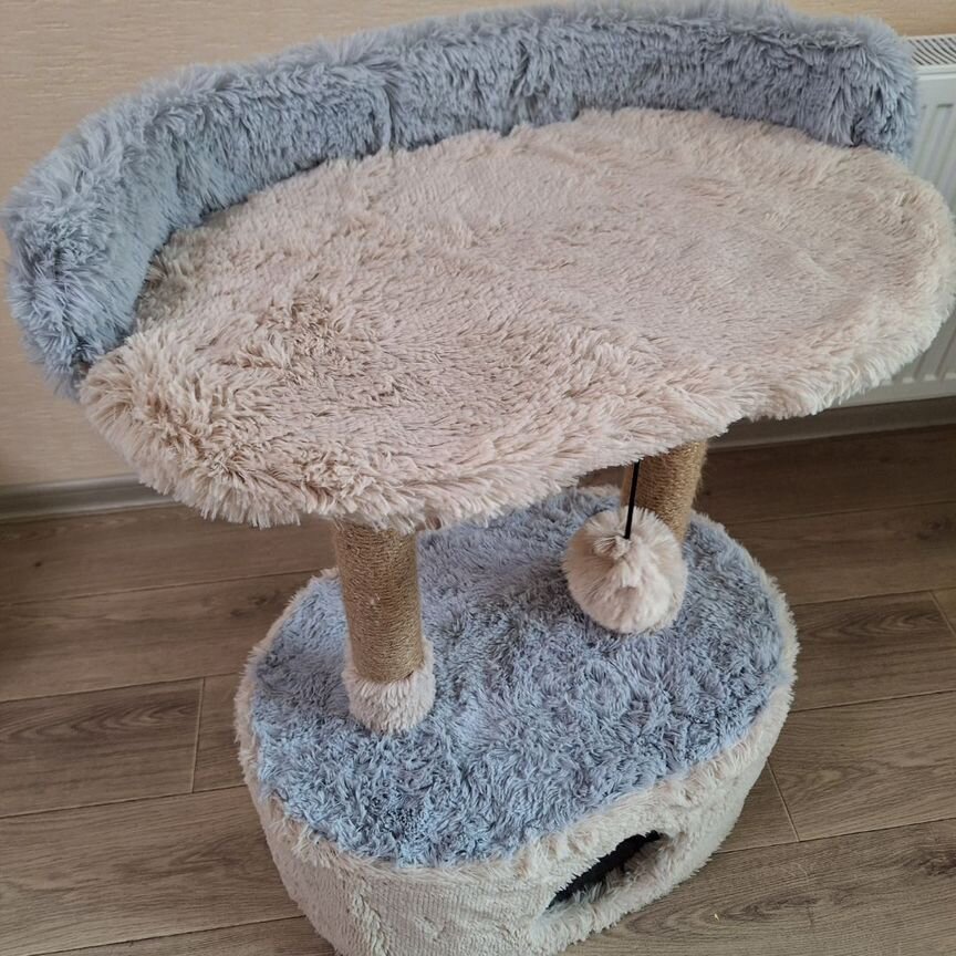 Когтеточка домик для кошки новая