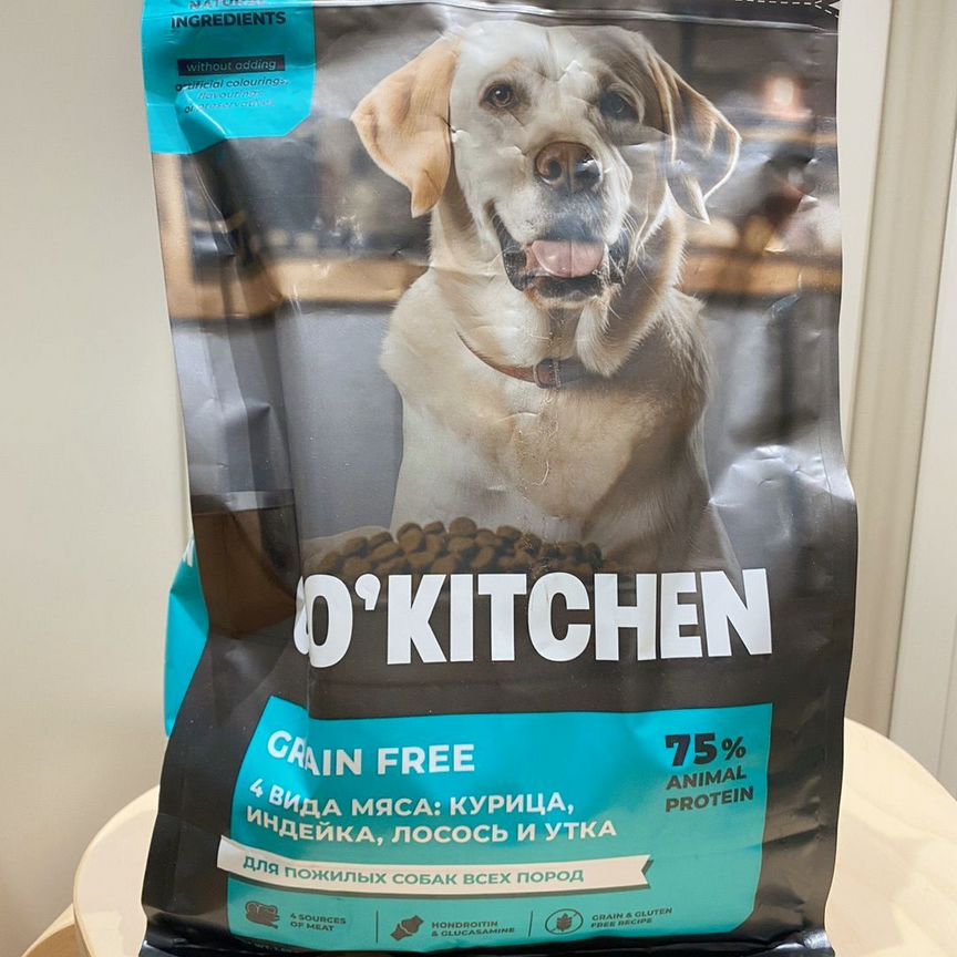 Корм для подилых собак go'kitchen остаток 1кг