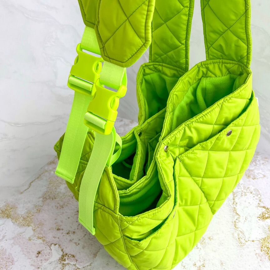 Яркий слинг для собак (на флисе)