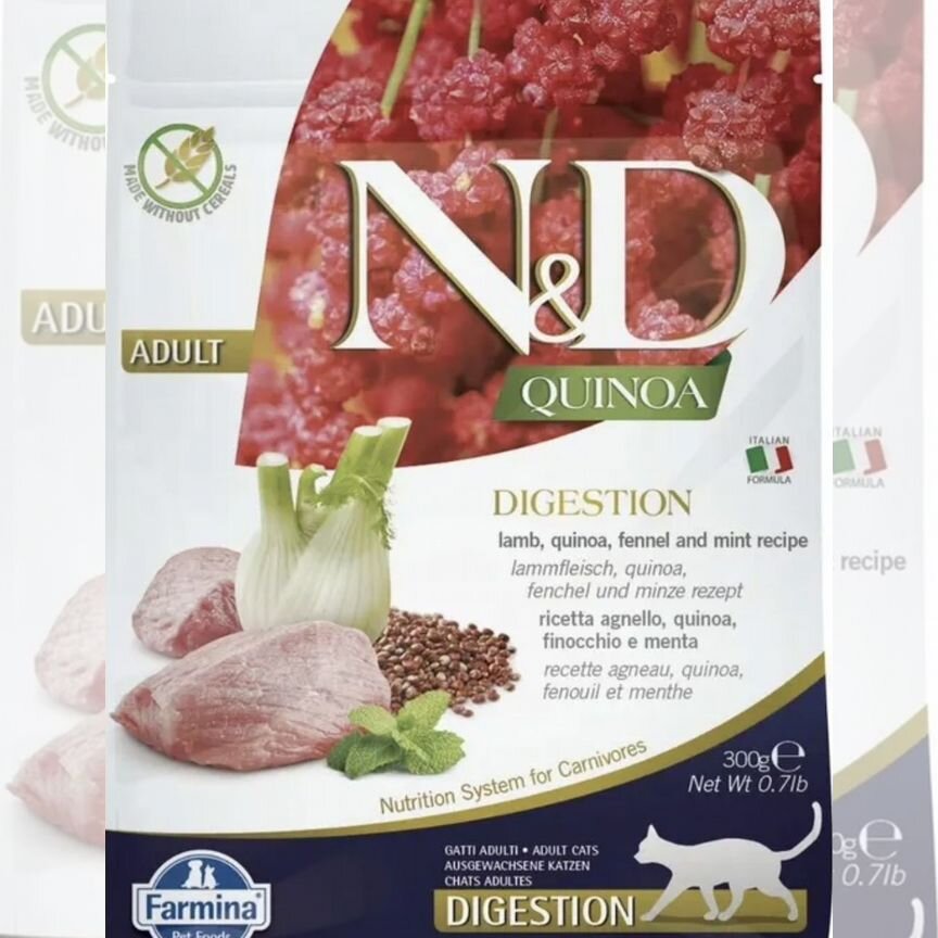 Farmina для кошек ND Quinoa Digestion Lamb 1,5 к г