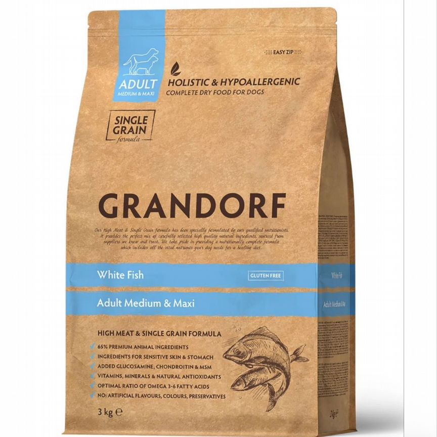 Корм для собак grandorf 3 кг