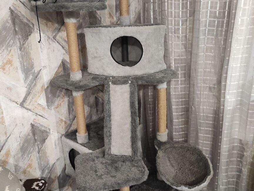 Когтеточка, домик для кошек "Pet Tails" 8ми уров