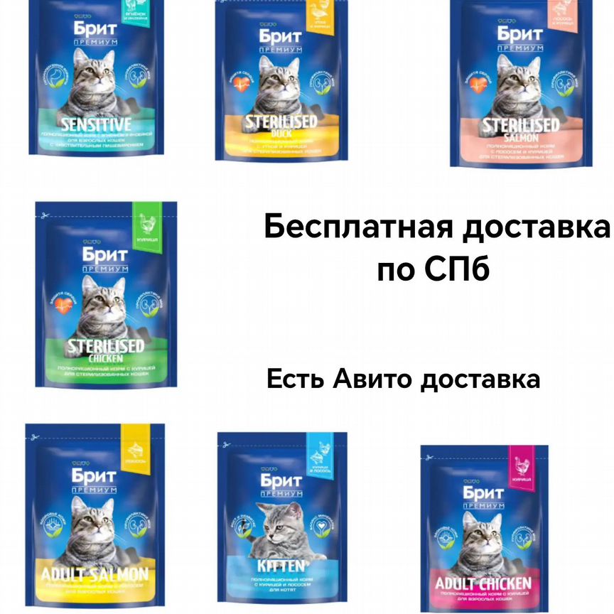 Брит Brit корм для кошек сухой доставка