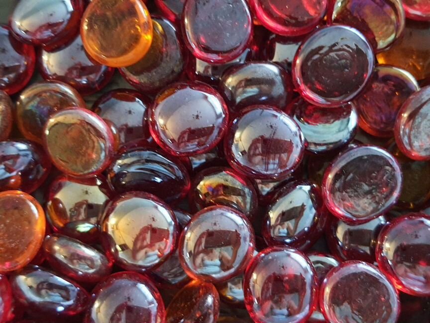 Стеклянные камни для декора, Марблс