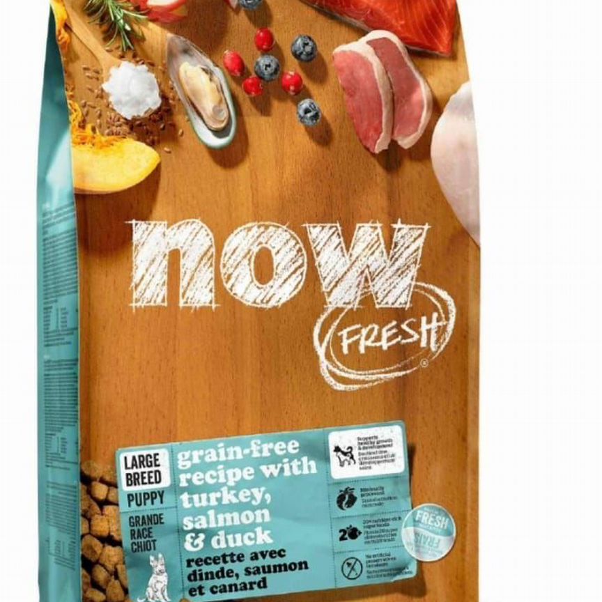 Корм для собак now fresh