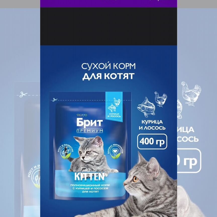 Корм для кошек Брит