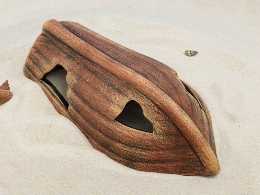 Декор для аквариума "Лодка перевёрнутая"