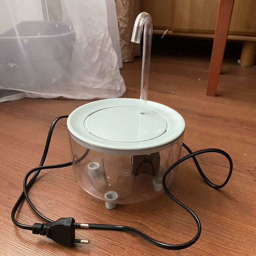 Электронная поилка водопад для животных(кошек)
