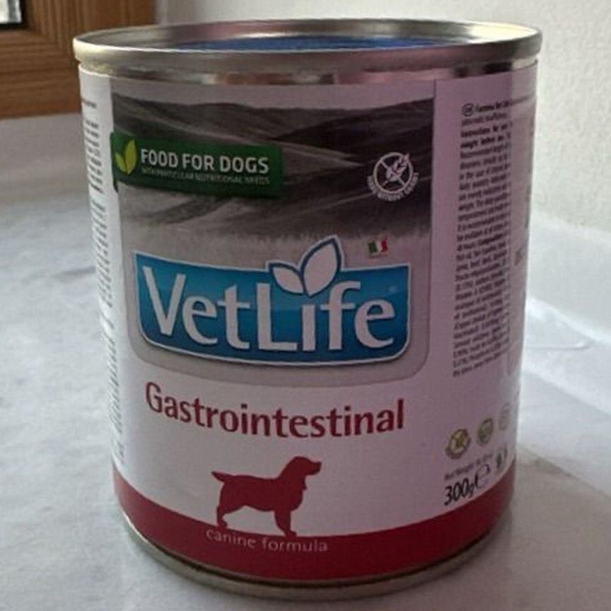 Vetlife gastrointestinal для собак 5 банок