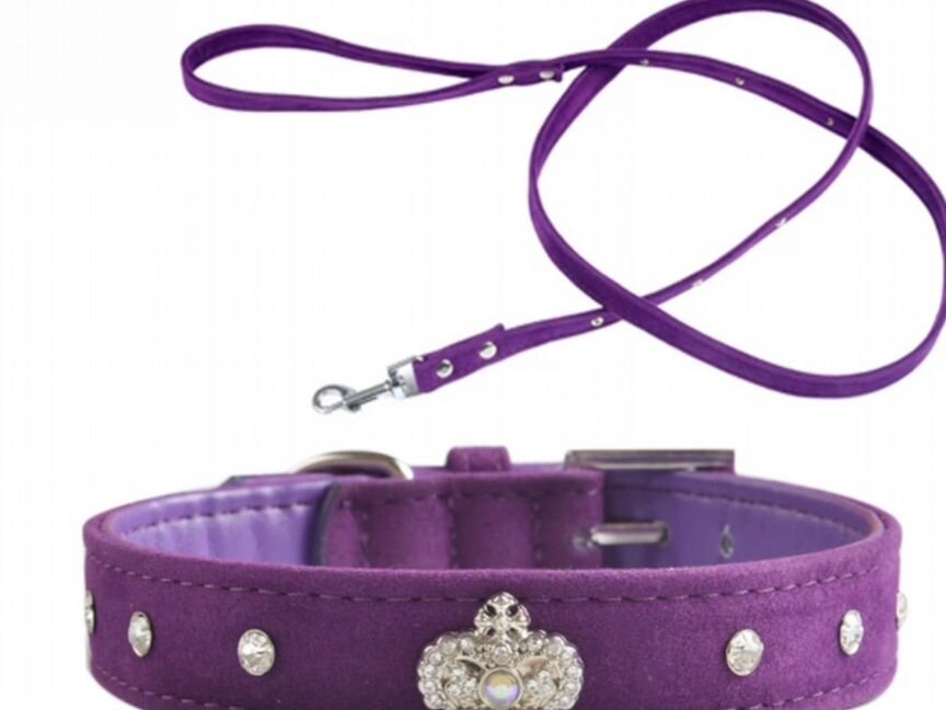 Продаю красивый комплект-ошейник и поводок