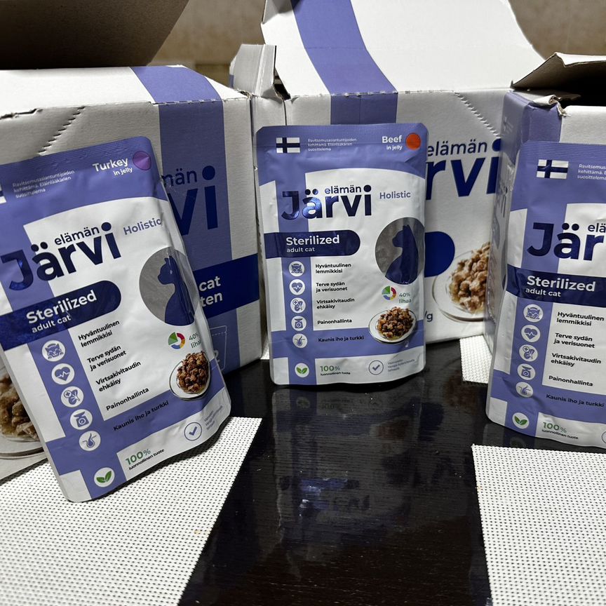 Влажный корм для кошек jarvi