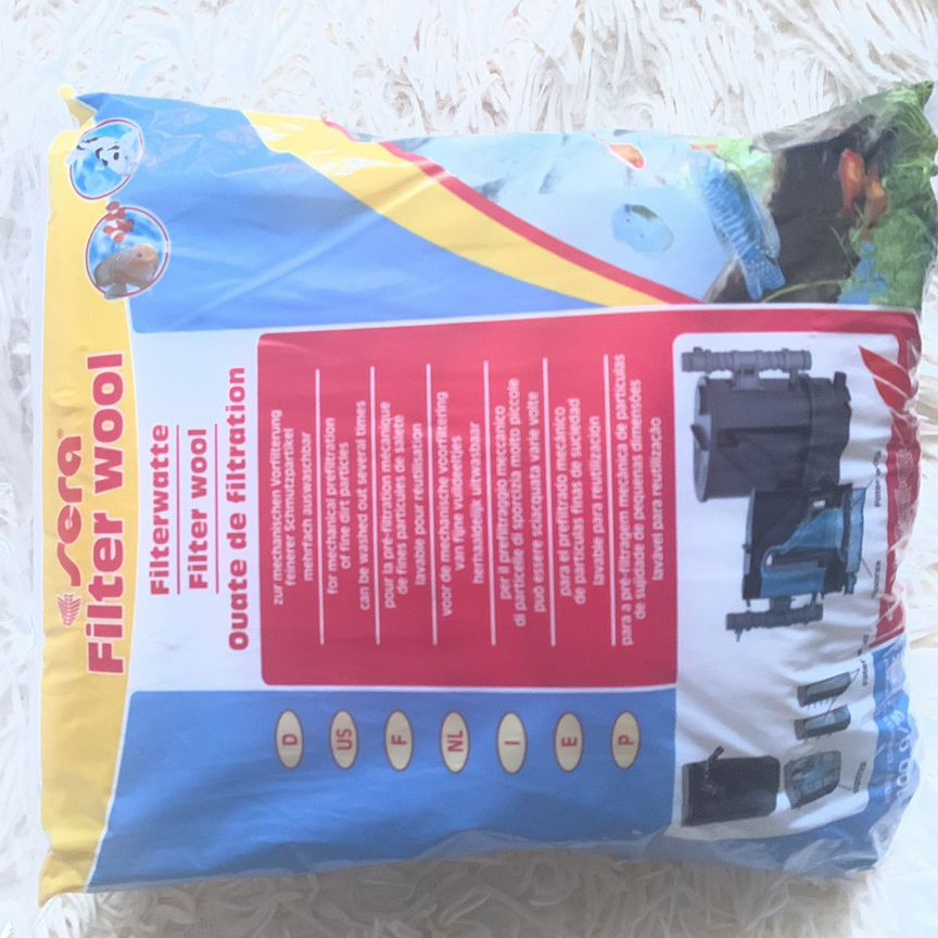 Фильтрующая вата Sera "Filter Wool", 100г