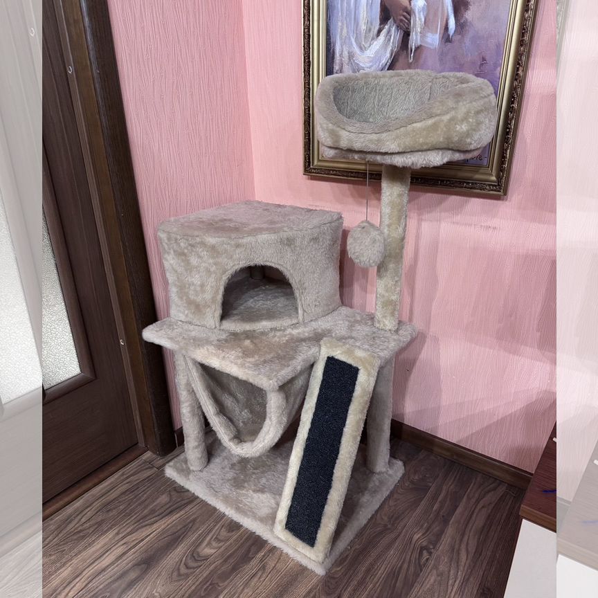 Домик для кошки с когтеточкой б/у Бронь для Оксаны