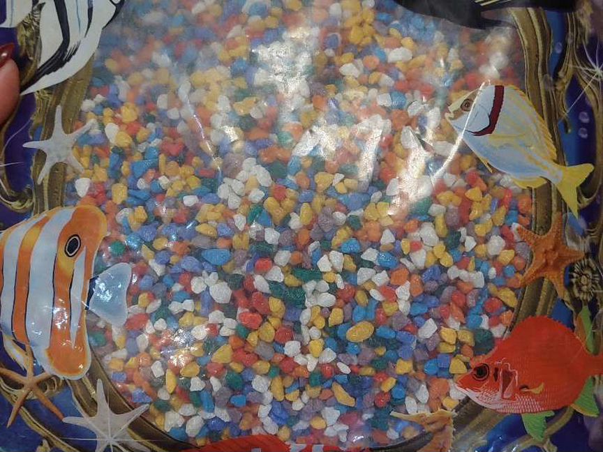 Грунт для аквариума натуральный цветной