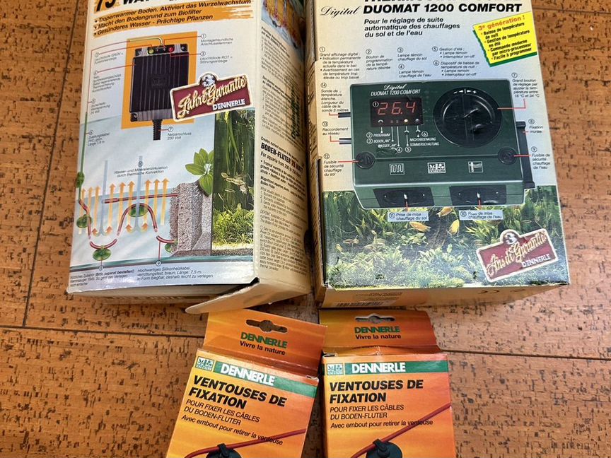 Комплект dennerle обогрев + термостат + присоски