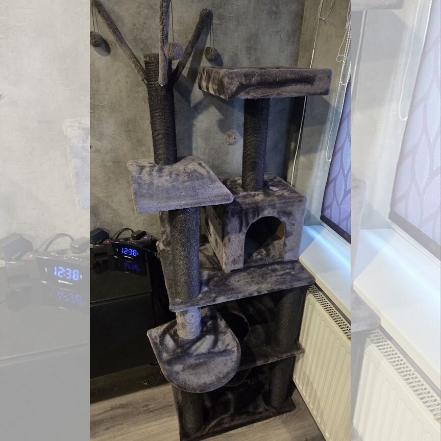 Когтеточка домик для кошки бу