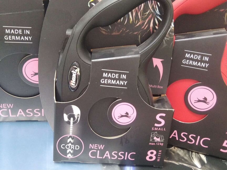 Ленточный поводок рулетка для собак весом до 12 кг