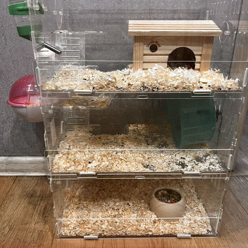 Клетка для хомяка акриловая