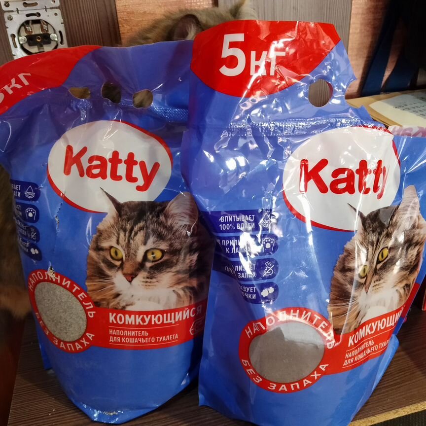 Наполнитель для кошачьего туалета комкующийся 5кг