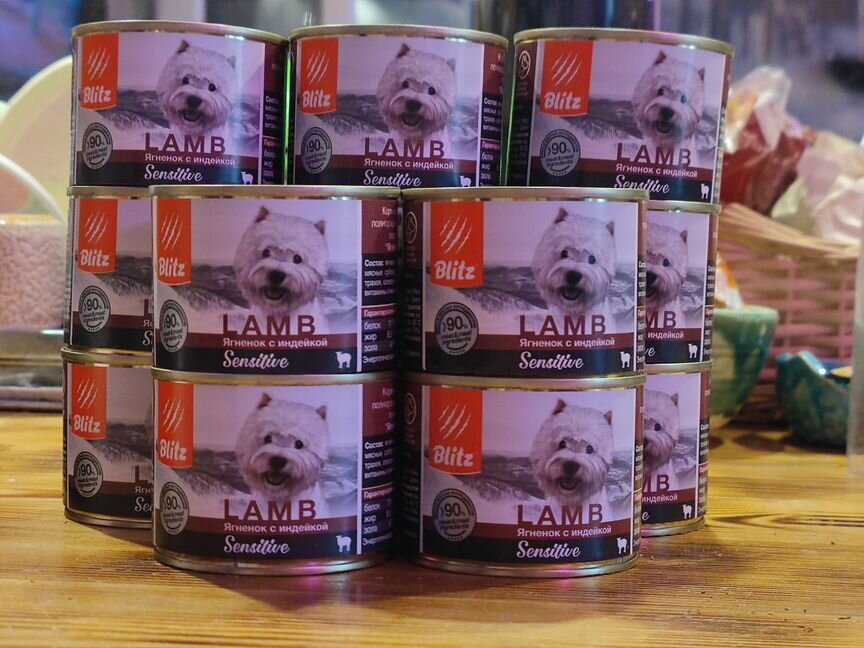 Корм для собак blitz lamb sensitive