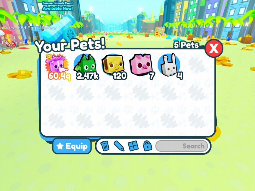 Петы в pet simulator x