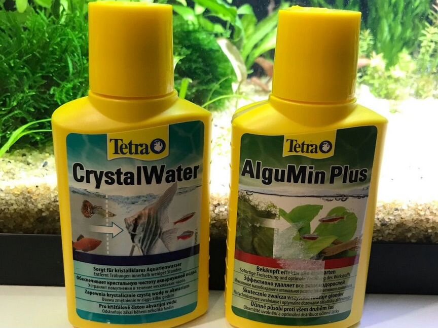 Tetra CrystalWater и Tetra AlguMin Plus