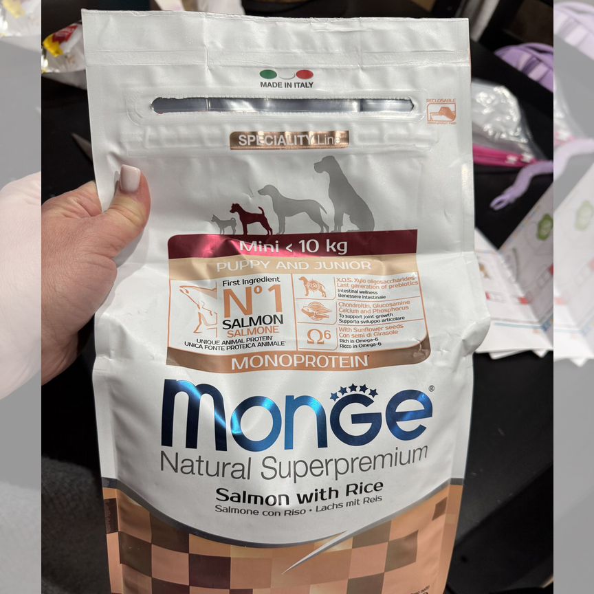 Корм monge для щенков мелких пород 2,5 кг