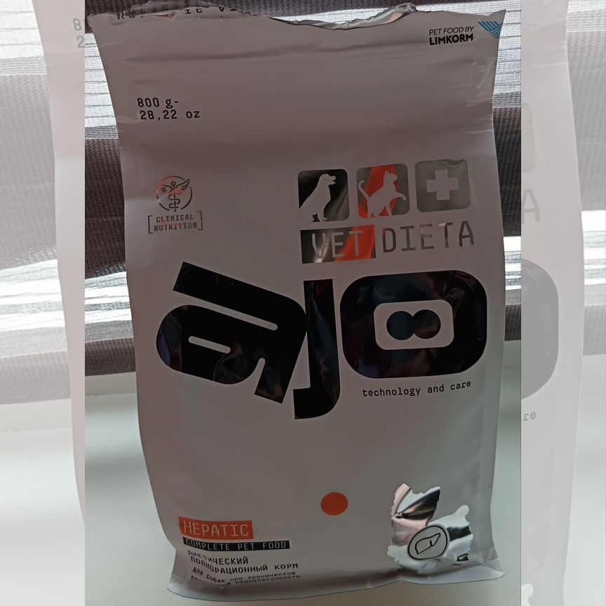 Корм для собак ajo гепатик