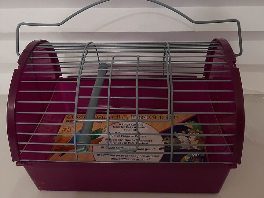 Переноска для птиц и грызунов. купалка для птиц