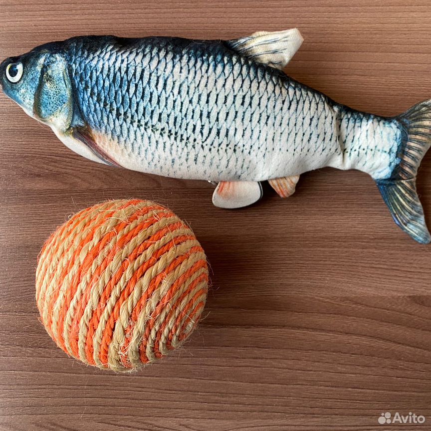 Интерактивная игрушка рыба для кошек