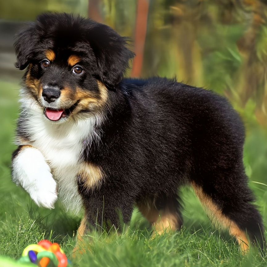 Миниатюрная американская овчарка, щенок