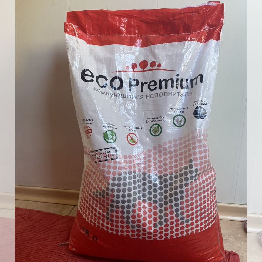 Наполнитель для кошачьего туалета eco premium