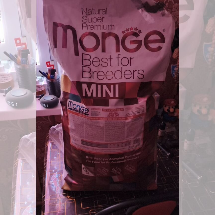 Корм для собак monge 15 кг